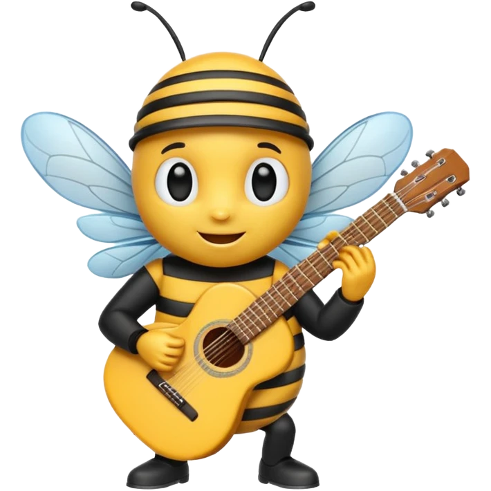 bee playing guitar emoji | AI Emoji Generator