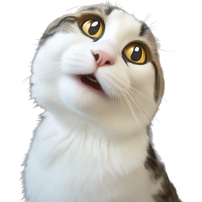 curious cat close up emoji | AI Emoji Generator