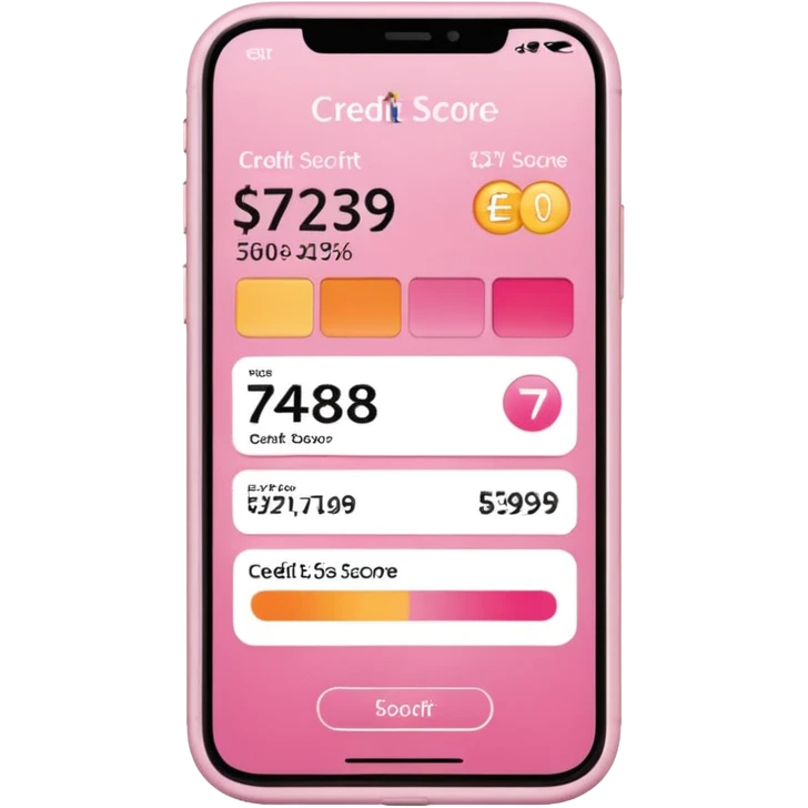 pink credit score check emoji | AI Emoji Generator