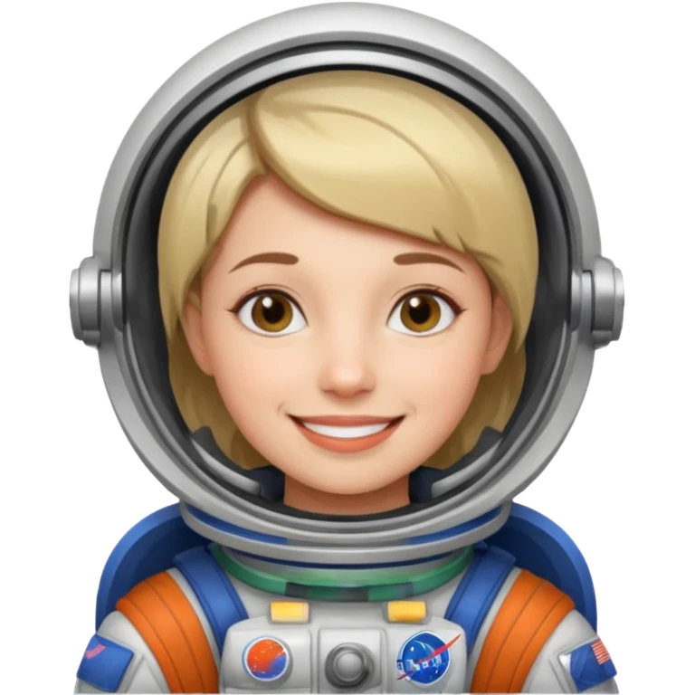 astranots without helmet woman emoji | AI Emoji Generator