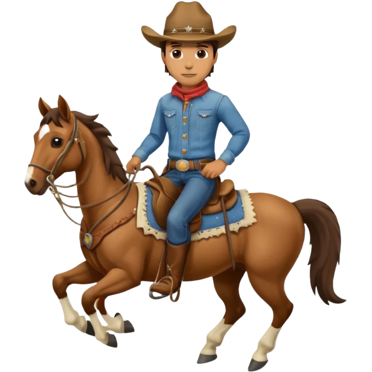covboy on the horse man emoji | AI Emoji Generator