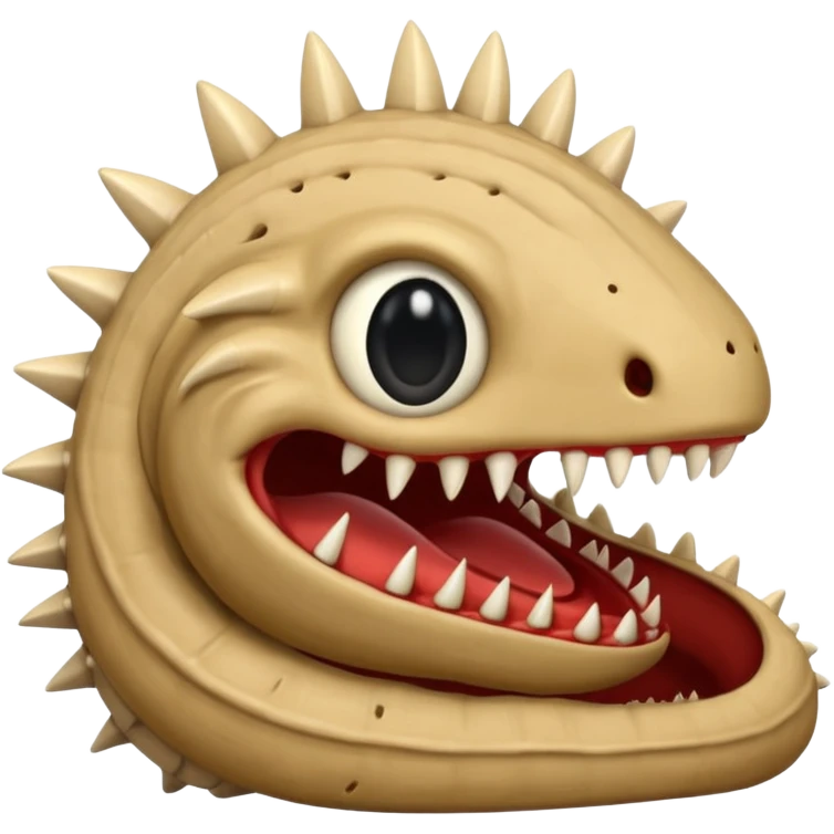 Sand worm from dune make the mouth a hole with long spiky teeth no eyes ...