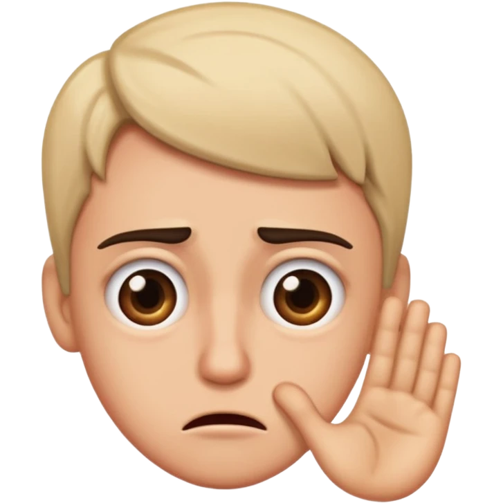 Make a emoji of a person saying "Ew" emoji | AI Emoji Generator