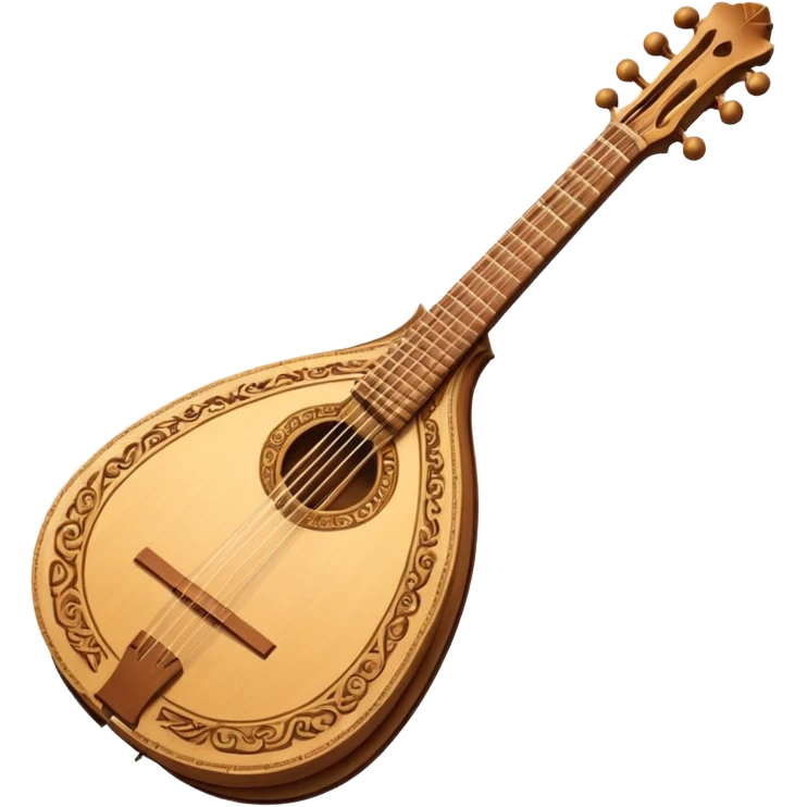 Baroque lute emoji | AI Emoji Generator