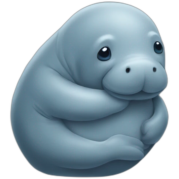 Manatee hug emoji | AI Emoji Generator
