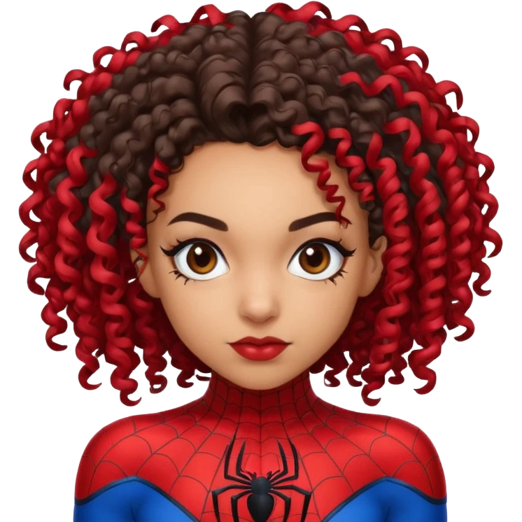 Lightskin girl with curly hair, eyebrow piercing in left side, wearing ...