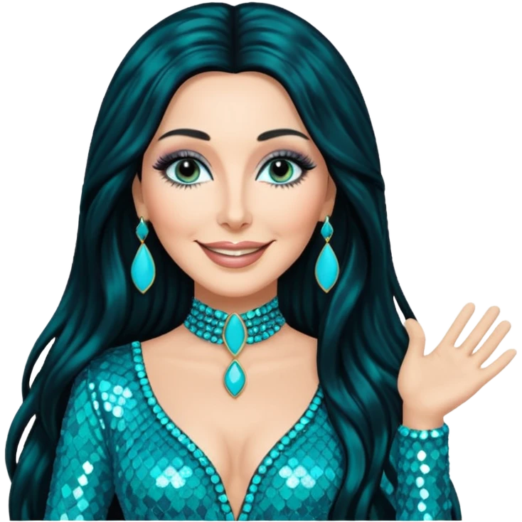 Cher, Goddess of Pop from Famous People with long jet black hair ...