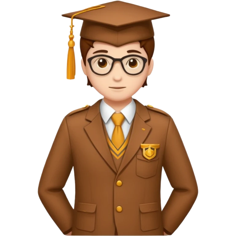brown academia uniform emoji | AI Emoji Generator