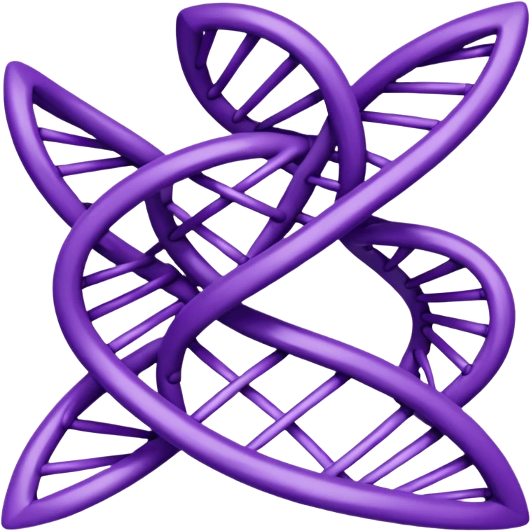 I want a DNA helix with a draped, rippled purple sheet as a background ...