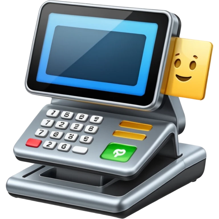 Icono de una terminal de pago con una tarjeta emoji | AI Emoji Generator