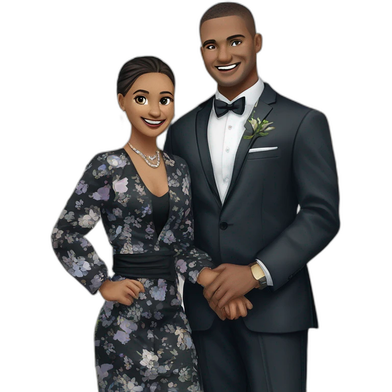 happy couple in formal attire emoji | AI Emoji Generator