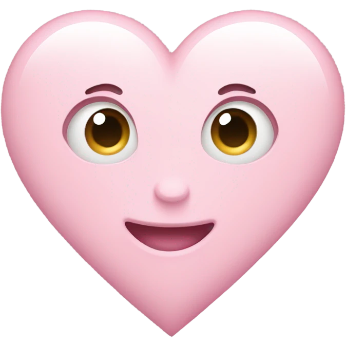 Light pink heart emoji | AI Emoji Generator