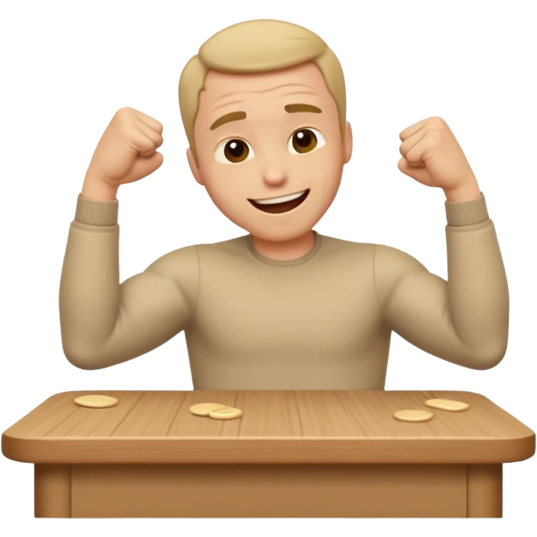 create a old style animated emoji with man leaning with forhead on left ...