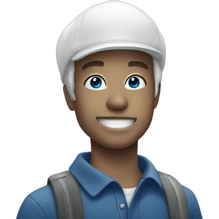 smiling boy with blue eyes emoji | AI Emoji Generator