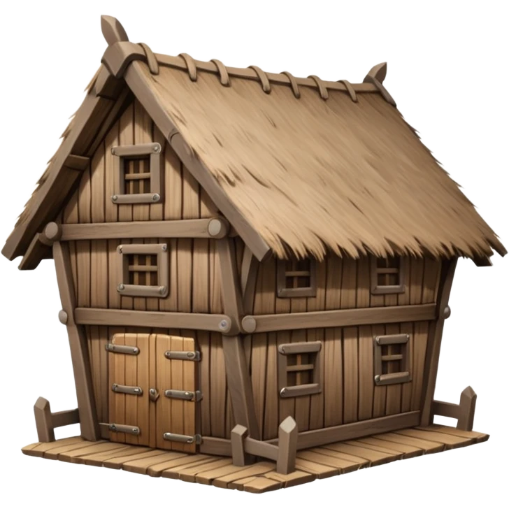 viking wooden building emoji | AI Emoji Generator
