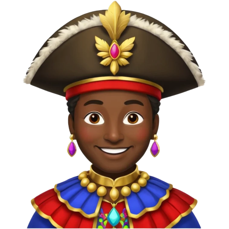 Zwarte Piet, de knecht van sinterklaas emoji | AI Emoji Generator