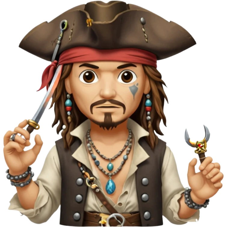 jack sparrow from the film pirates of the caribbean, shooo-ing the ...