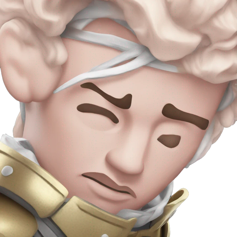 strong warrior with closed eyes emoji | AI Emoji Generator
