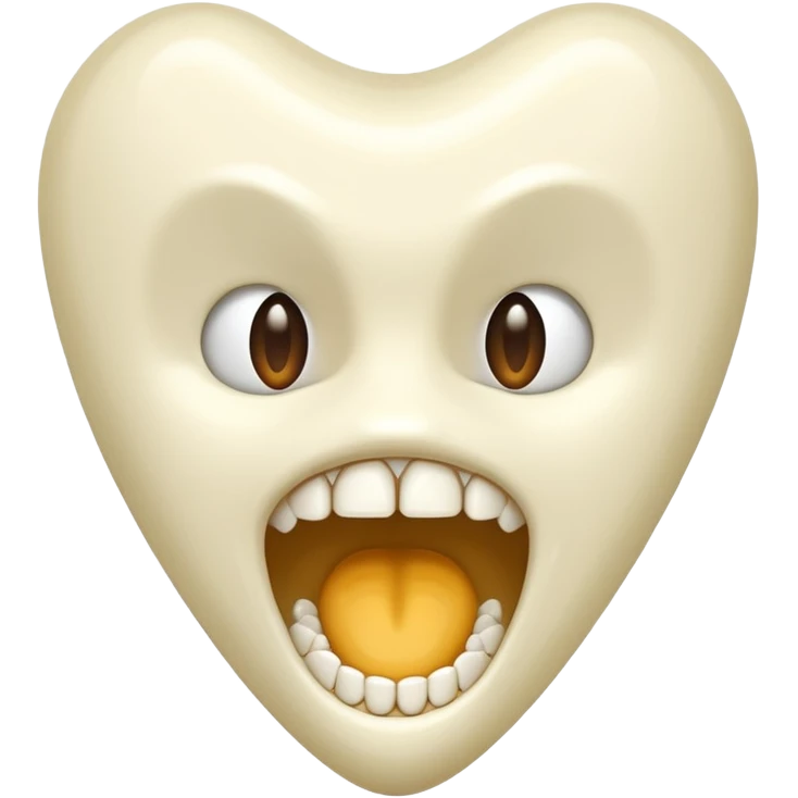 Sharp curved fang tooth only emoji | AI Emoji Generator