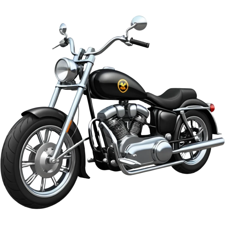 Tandem axle motorcycle (two wheels one in front of the other) emoji ...