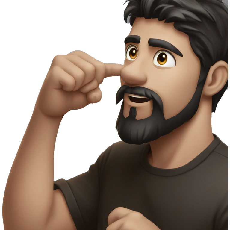 the confident man pose emoji | AI Emoji Generator