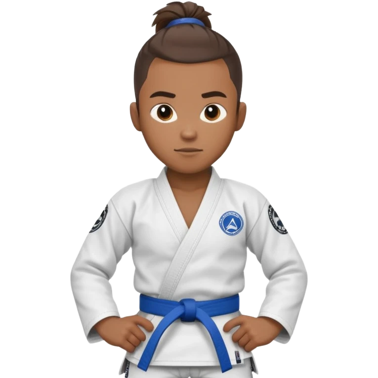 black jiu jitsu instructor with ponytail and a low taper fade sides ...