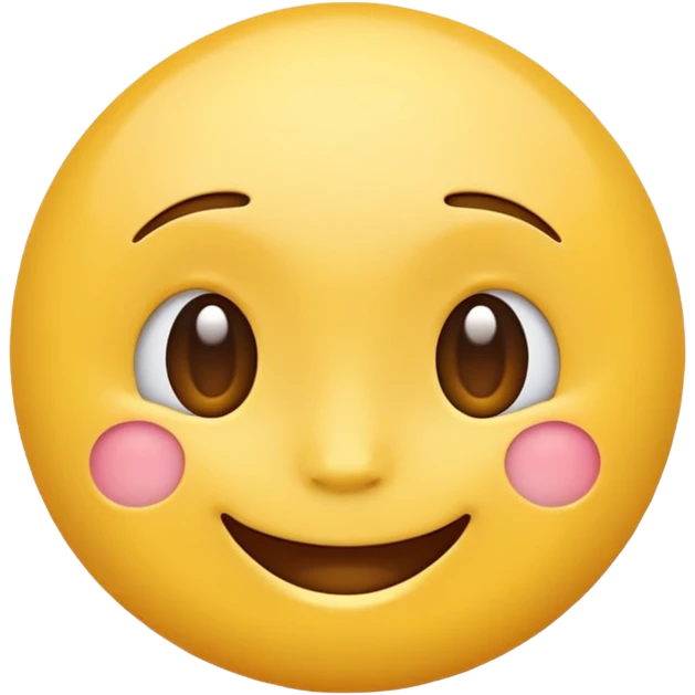 Emoji, yellow round playful smiling face emoji | AI Emoji Generator