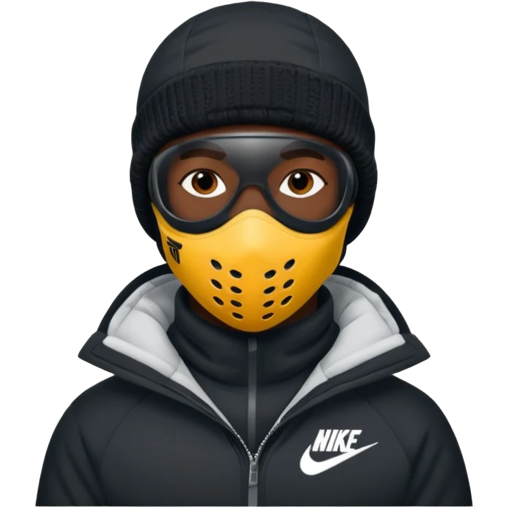 Nike ski mask black man emoji | AI Emoji Generator