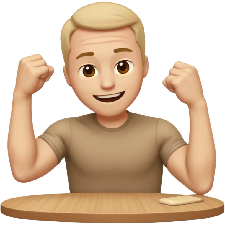 create a old style animated emoji with man leaning with forhead on left ...