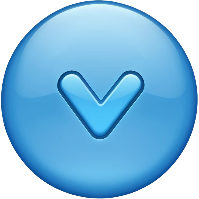 A blue verification emoji | AI Emoji Generator