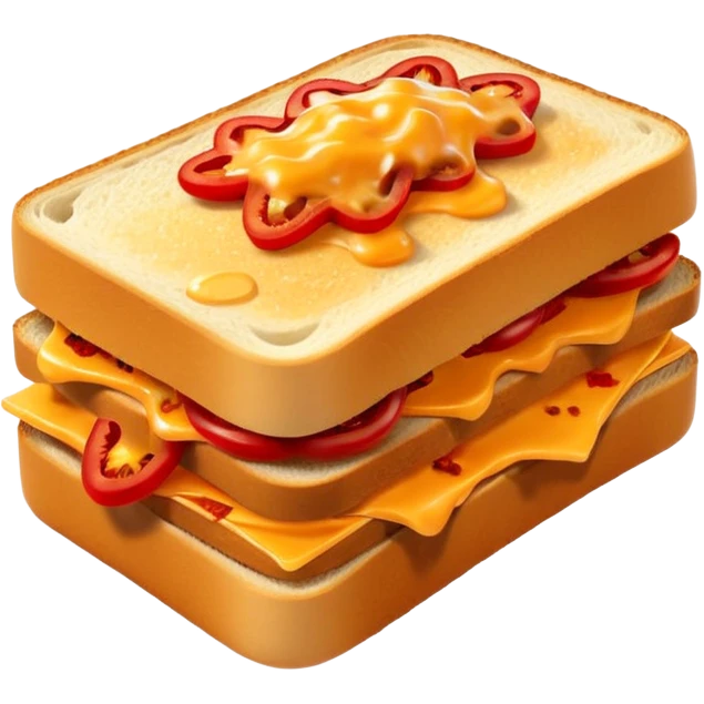 spicy sucuk sandwich object icon, toasted bread, sliced spicy sucuk ...