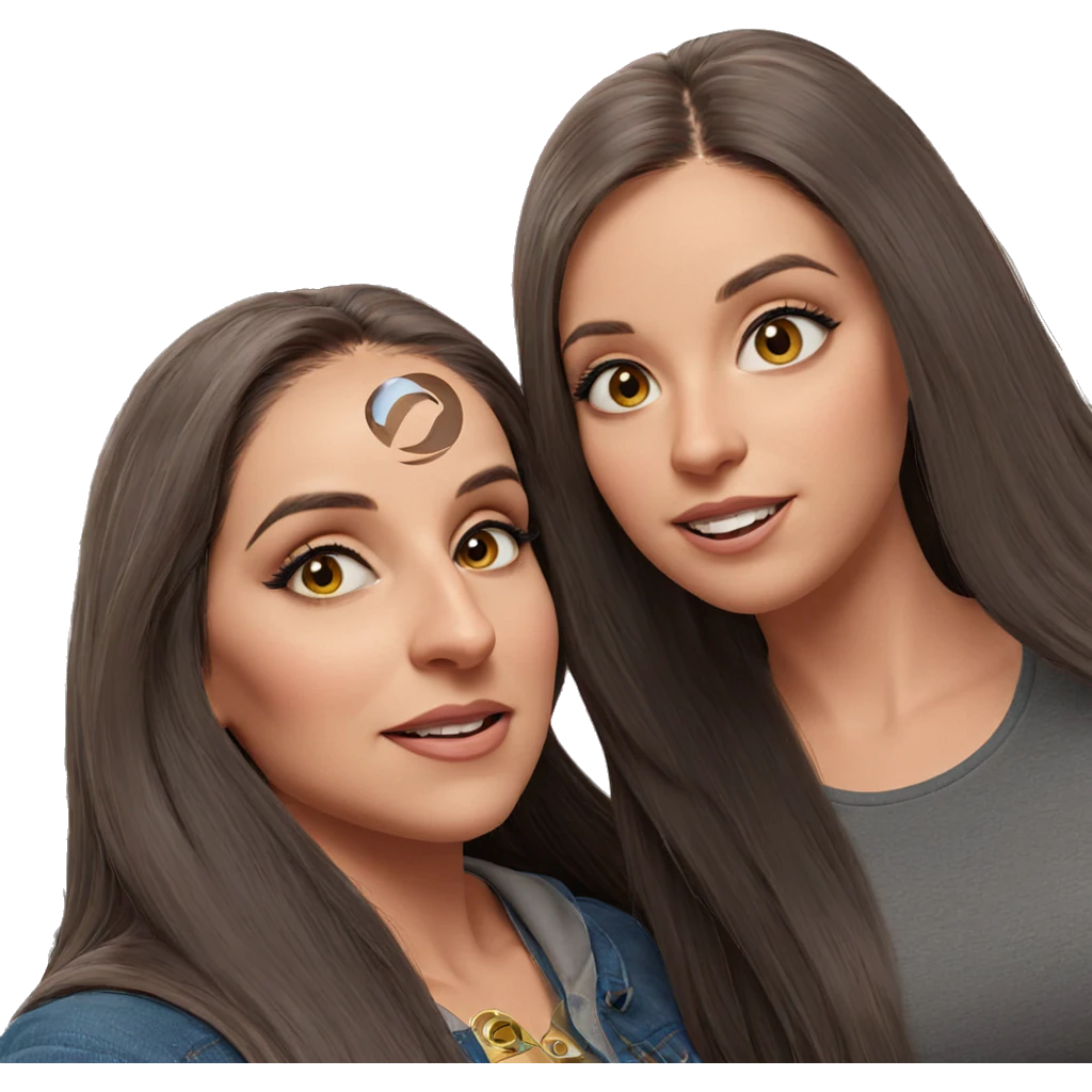 girls with long hair emoji | AI Emoji Generator