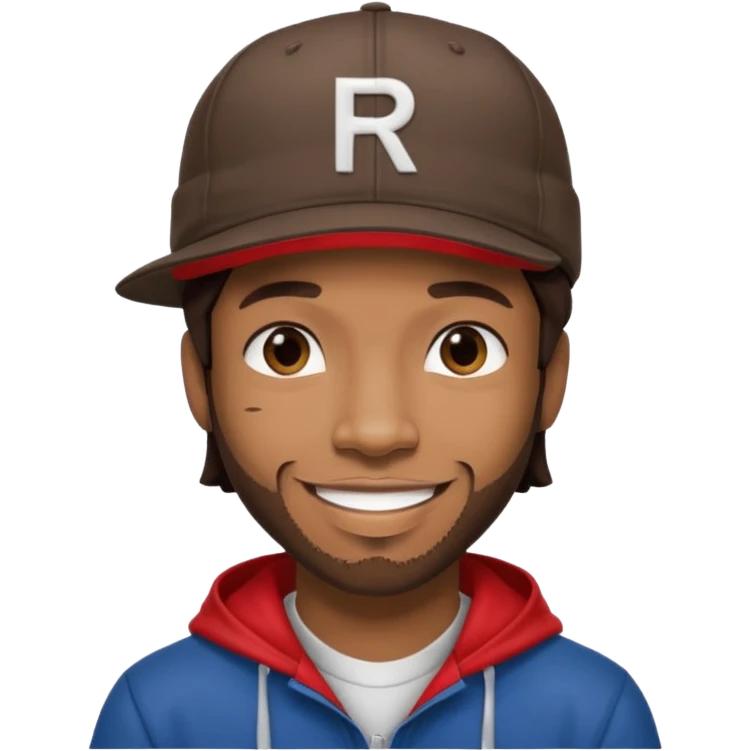 Redman Rapper with dark brown hair emoji | AI Emoji Generator