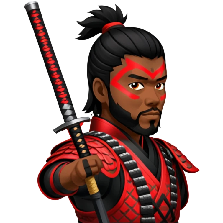 Daring Samurai emoji | AI Emoji Generator