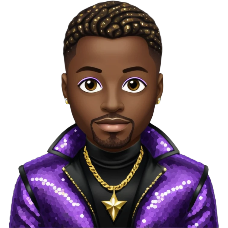Dalvin Mr. Dalvin DeGrate from Jodeci/K-Ci & JoJo with dark brown, black sequin outfit emoji ...