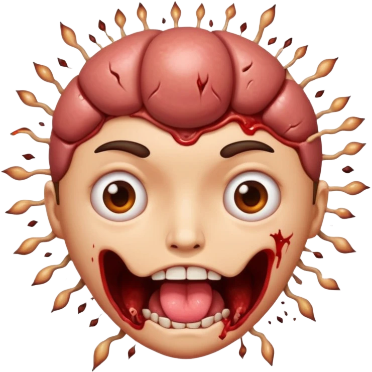 stomach organ with face exploding emoji | AI Emoji Generator
