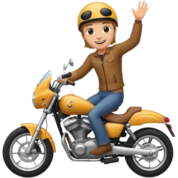 As un emojis de una persona levantando moto pirueta emoji | AI Emoji ...