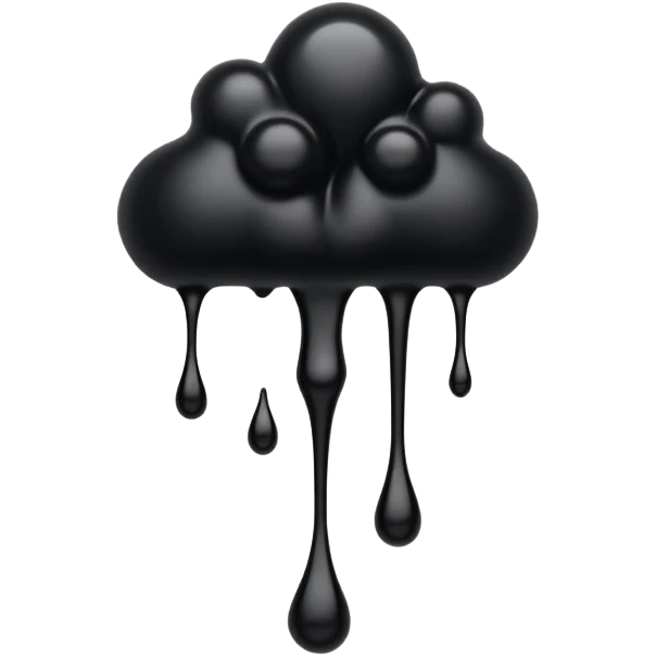 Spilled Ink Blot emoji | AI Emoji Generator