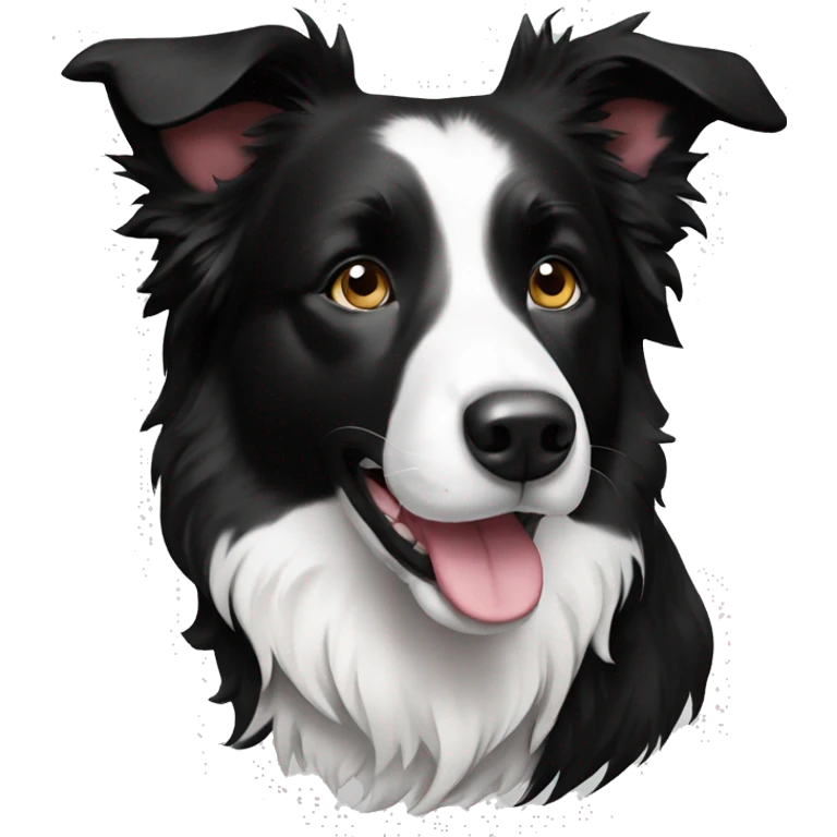 black and white border collie emoji | AI Emoji Generator