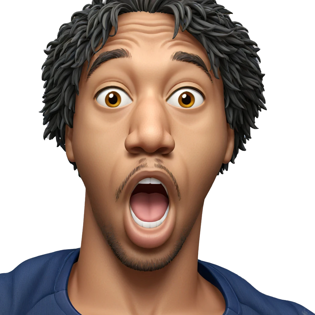 confused afro boy parody emoji | AI Emoji Generator