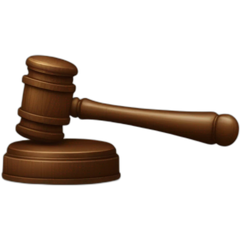 judge hammer vs gavel emoji | AI Emoji Generator