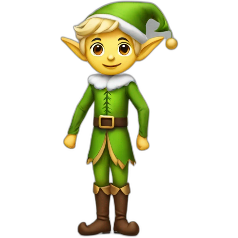 Elf posing full body emoji | AI Emoji Generator