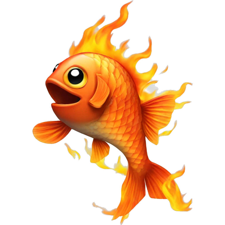 A fish on fire emoji | AI Emoji Generator