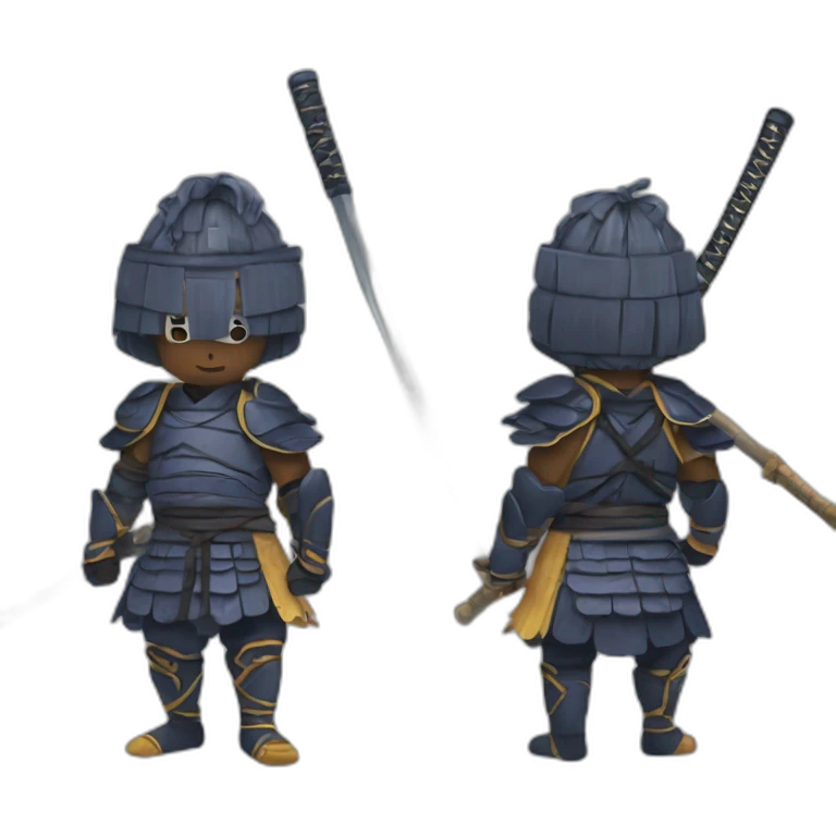 a Kendoka dressed in his bogu armor and with a raised shinai emoji | AI ...
