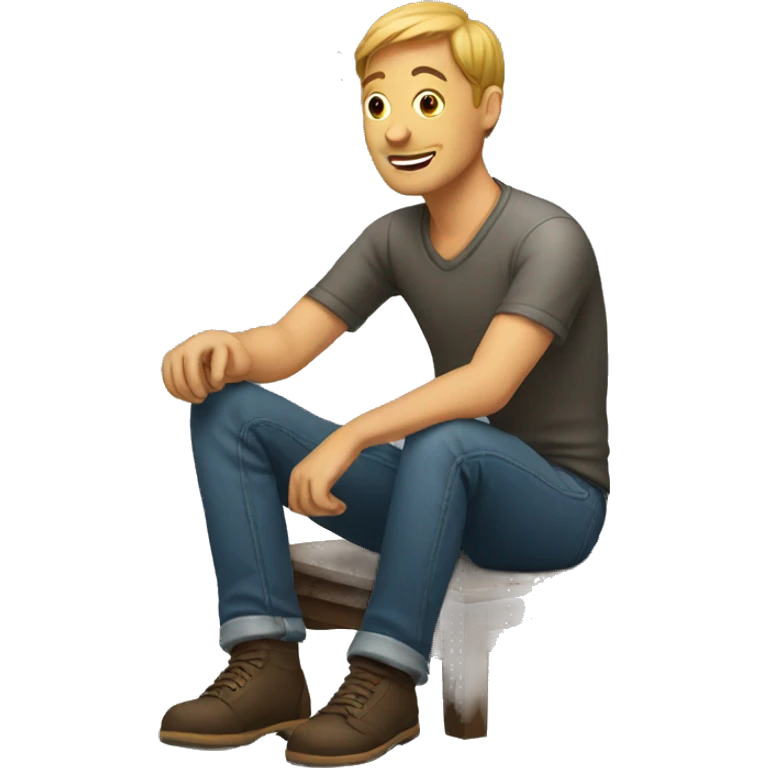 man sitting emoji | AI Emoji Generator
