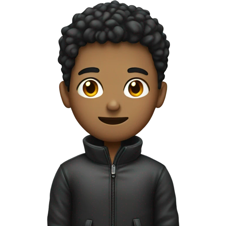 Boy in jacket with gloves emoji | AI Emoji Generator