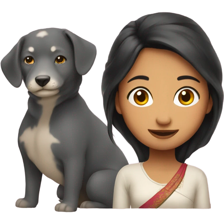 Nepali girl with momo emoji | AI Emoji Generator