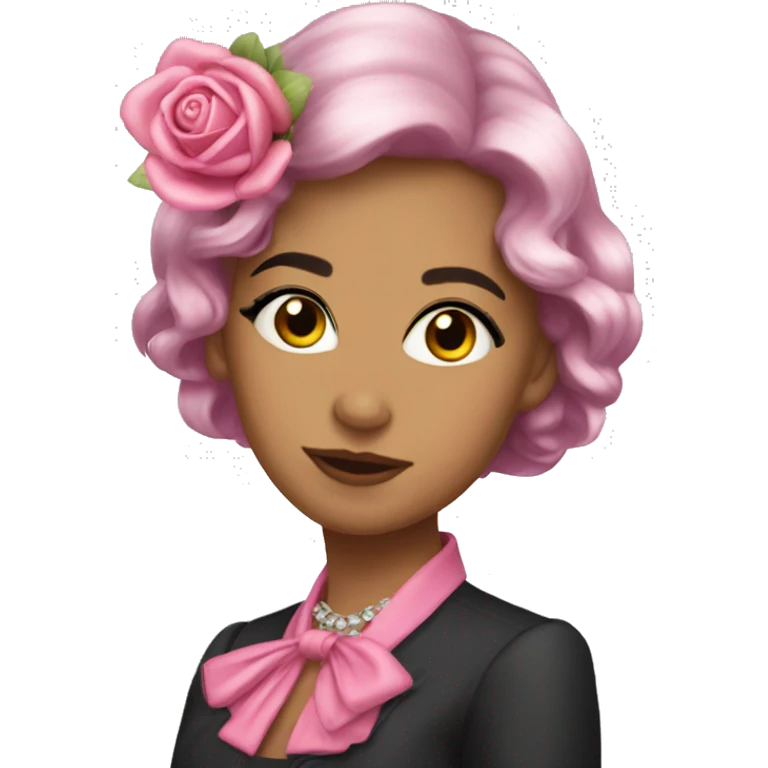 Lazo rosa coquette emoji | AI Emoji Generator