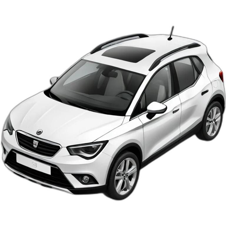 Comic drawing of new black and white seat Arona emoji | AI Emoji Generator