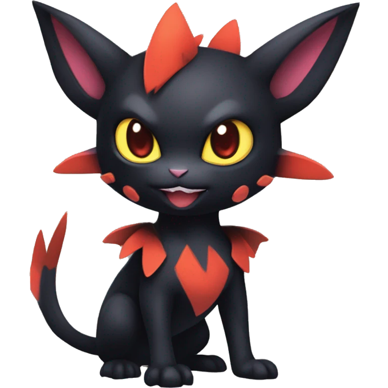 Cool Cute Edgy Dark Black Chibi Noibat-Litten-Pokémon-Fakémon-hybrid ...